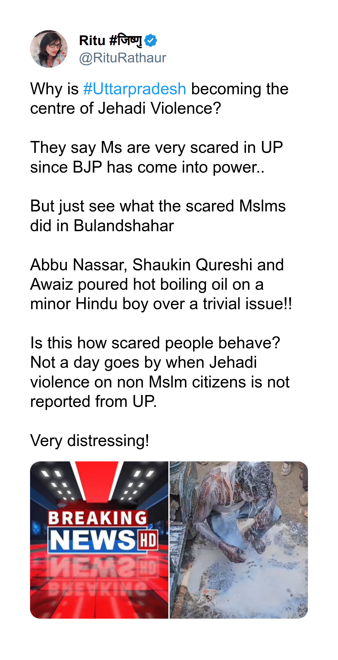 Abu, Azaib, and Shaukeen Assault, Torture, and Pour hot oil on Vikas to Kill him. | HinduDwesha