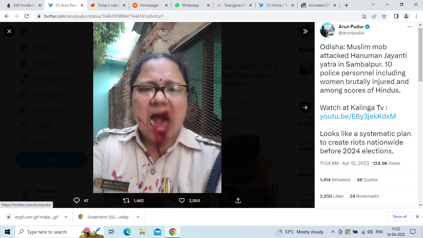 Muslim mob Attack, Assault, and Pelt stones at Hindus during Hanuman ...